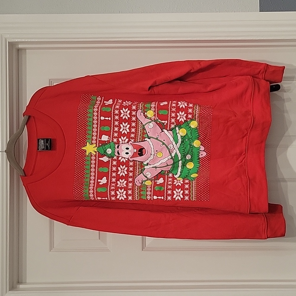 Patrick Star Christmas Tree Light Up Crewneck.29 - Gem